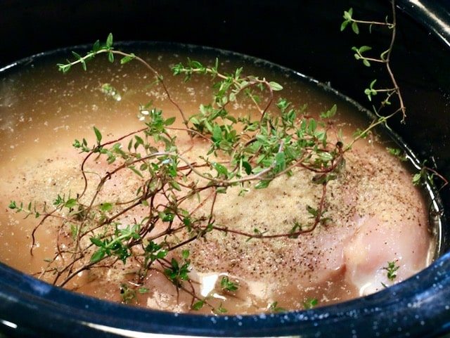 Slow Cooker Shredded Turkey - Feast And Merriment
